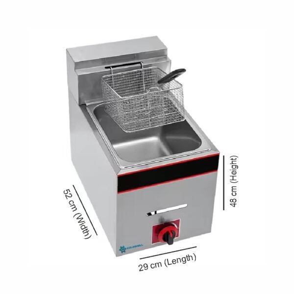 Coldshell Single Gas Fryer 6 Ltr - Coldshell